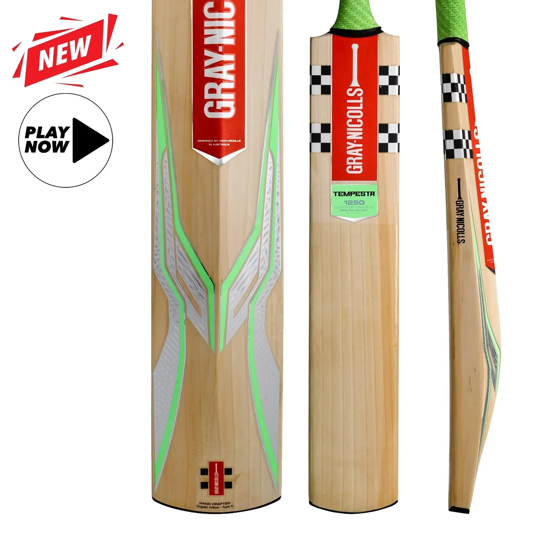 Gray Nicolls Tempesta 1250 English Willow Cricket Bat Youth – SJ Sports Australia